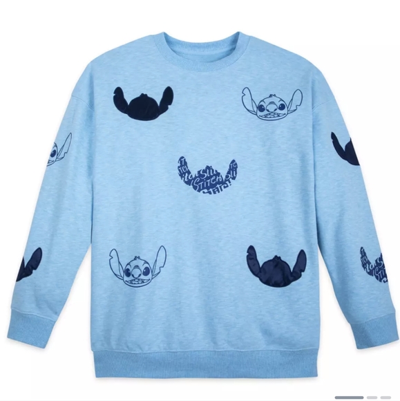 Disney | Sweaters | Disney Stitch Blue Icon Pullover Sweater Lilo Sitch ...